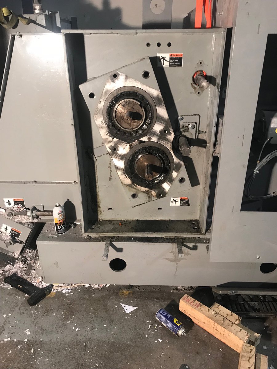 Tearing down a commercial paper shredder to replace broken teeth. https ...